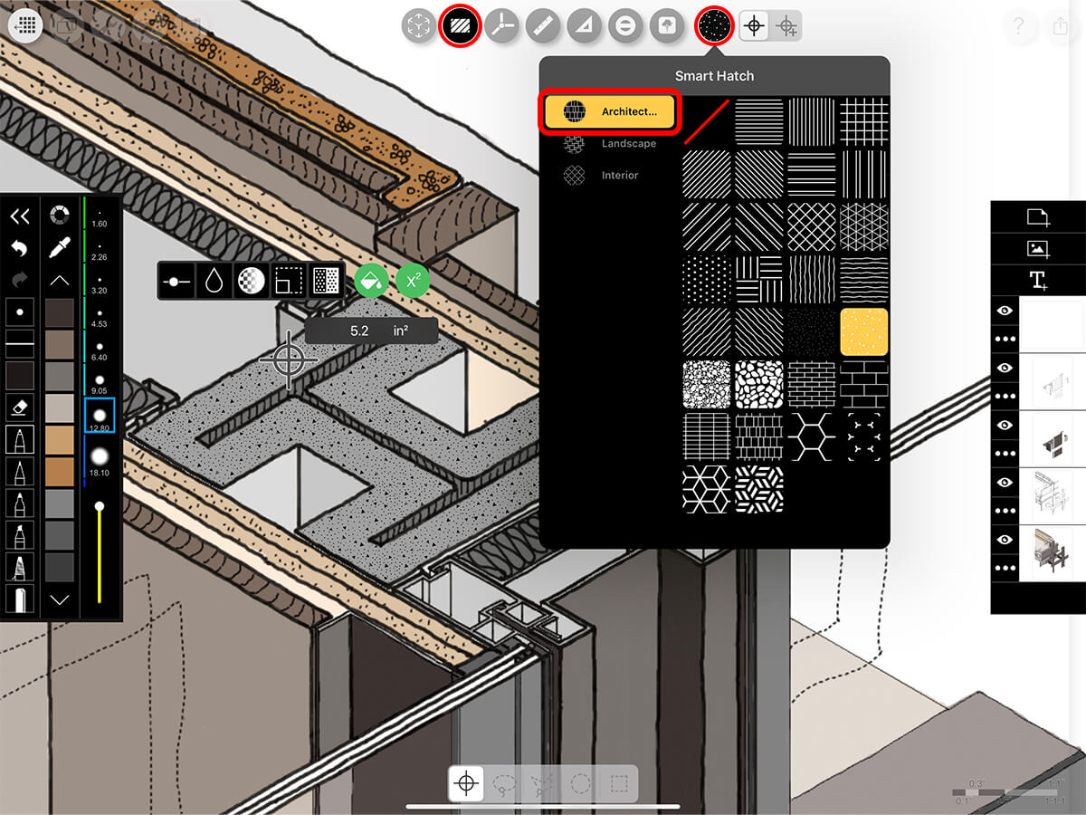 Fills Hatches Hatch Actions Morpholio Trace User Guide