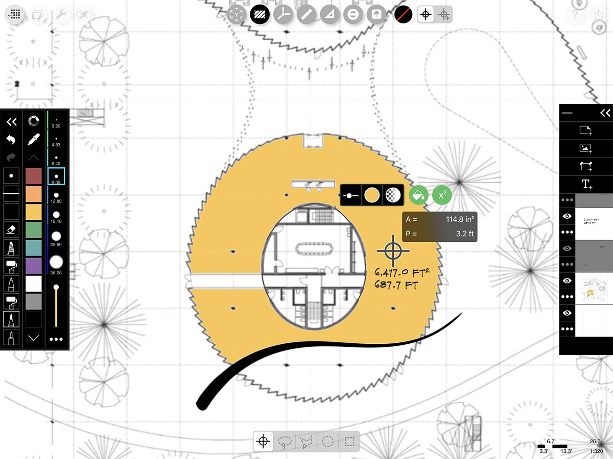 Fills & Hatches: Measure Areas & Perimeters - Morpholio Trace User Guide